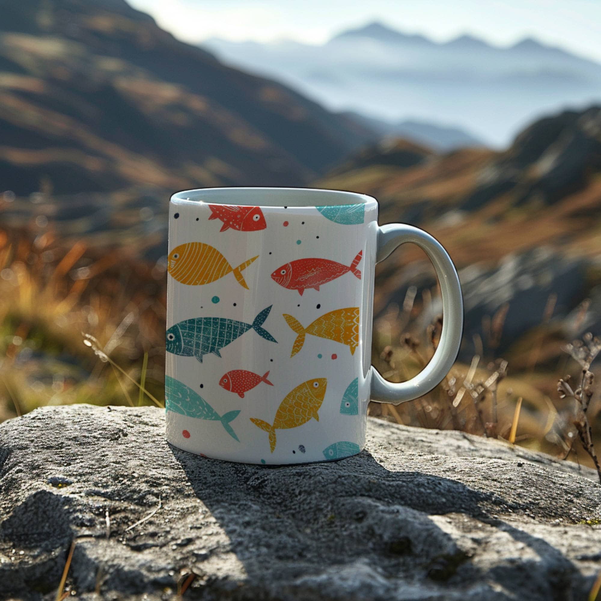 Personalized Fish Mug, Fathers Day Gift, Fisherman Coffee Cup, Fish ...