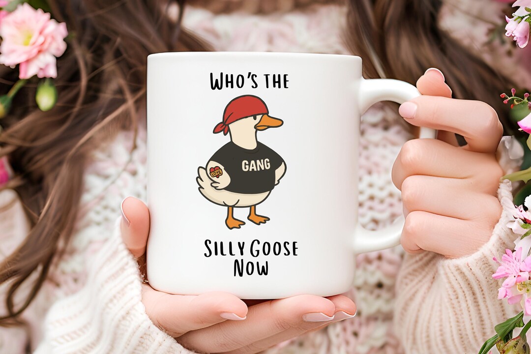 Who’s the Silly Goose Now Mug, Goose Coffee Mug, Gift for Him, Funny ...