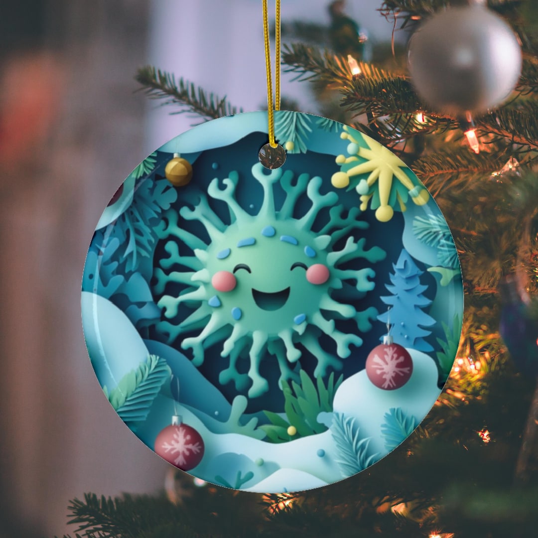 Microbe Christmas Ornament, Science Gift, Biology Lover - Etsy