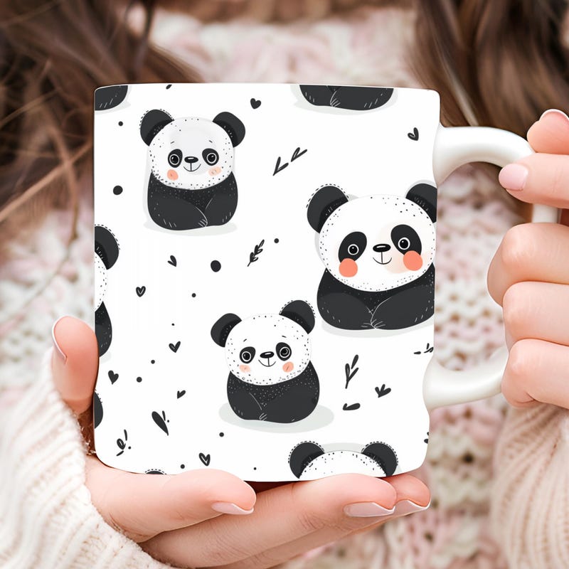 Panda Mug - Etsy