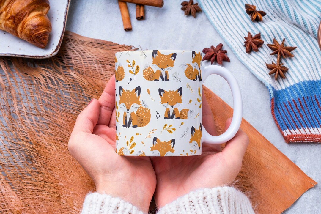 Personalized Fox Mug, Fox Lover Mug, Fox Coffee Mug, Cute Fox Mug ...