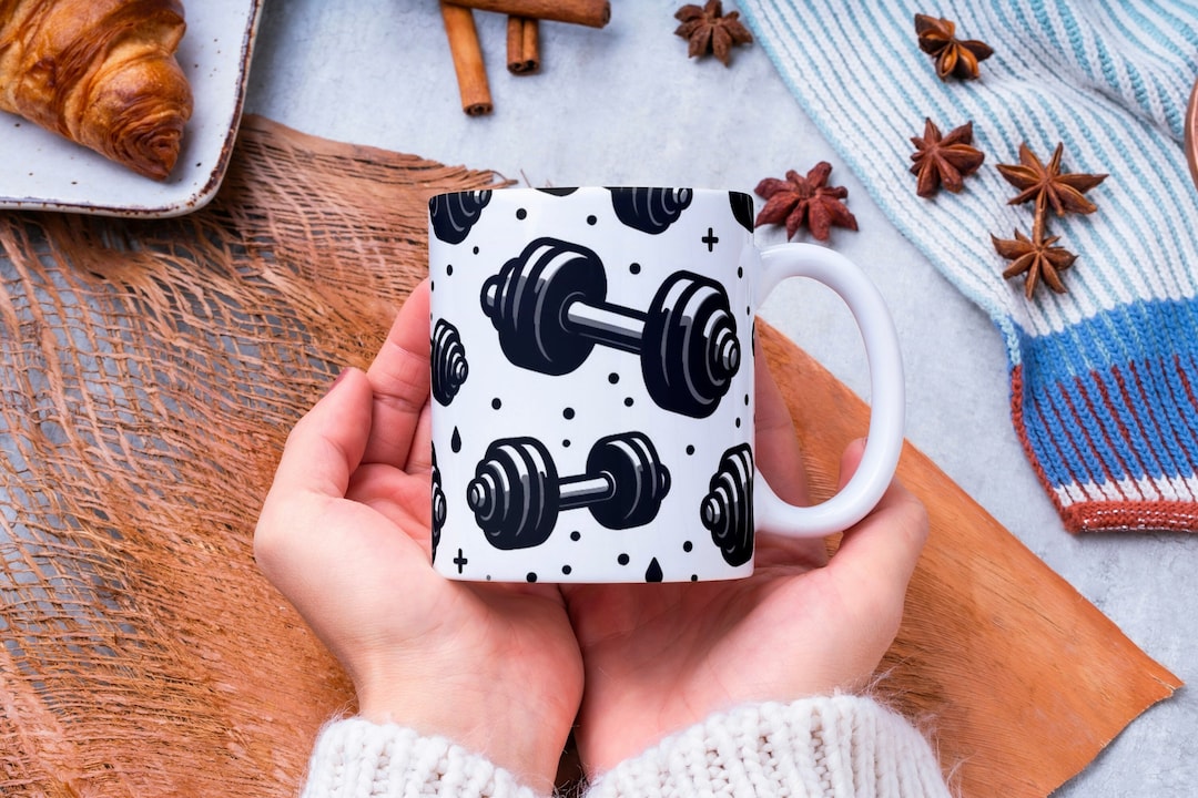 Personalized Dumbbell Mug, Dumbbell Lover Gift, Dumbbell Coffee Mug ...