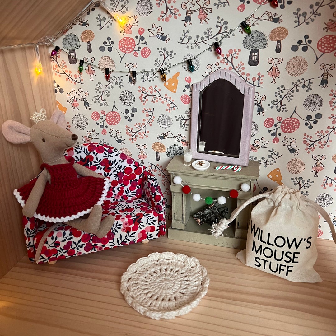 Dollhouse Sofa Liberty Print Sofa Maileg Modern Miniature 1:12 Scale - Etsy