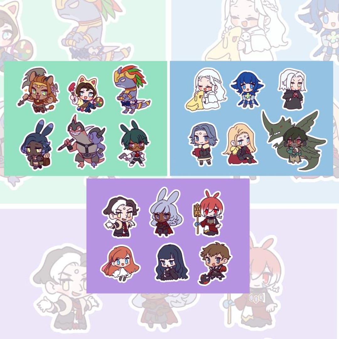 FFXIV Stickerpack - Expansions (6 Stickers per Pack) - Etsy