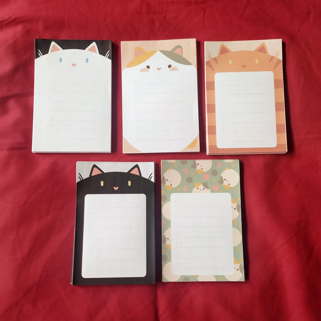 Cat Notepad - Etsy