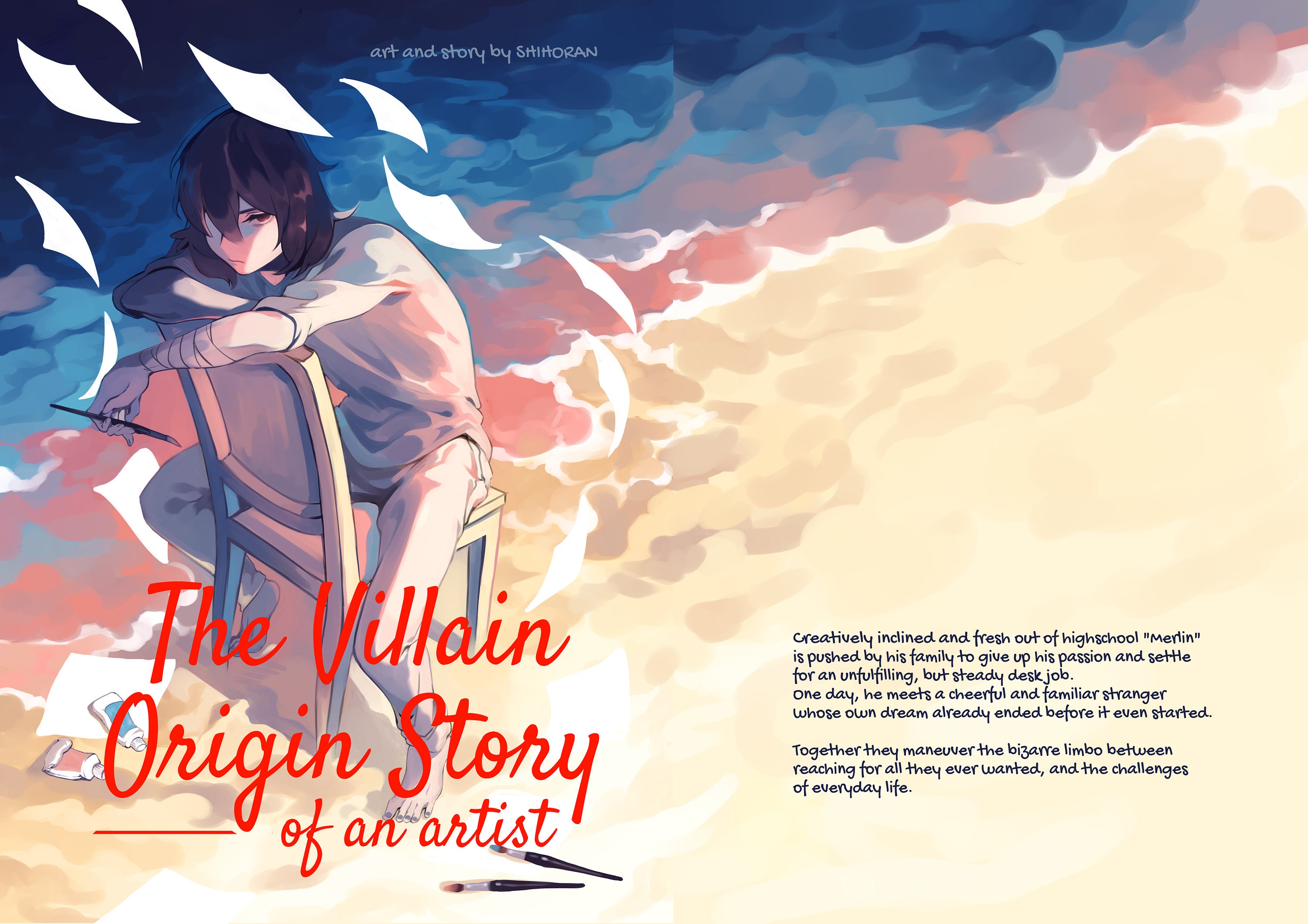 ORIGINAL COMIC: the Villain Origin Story of an Artist - Etsy