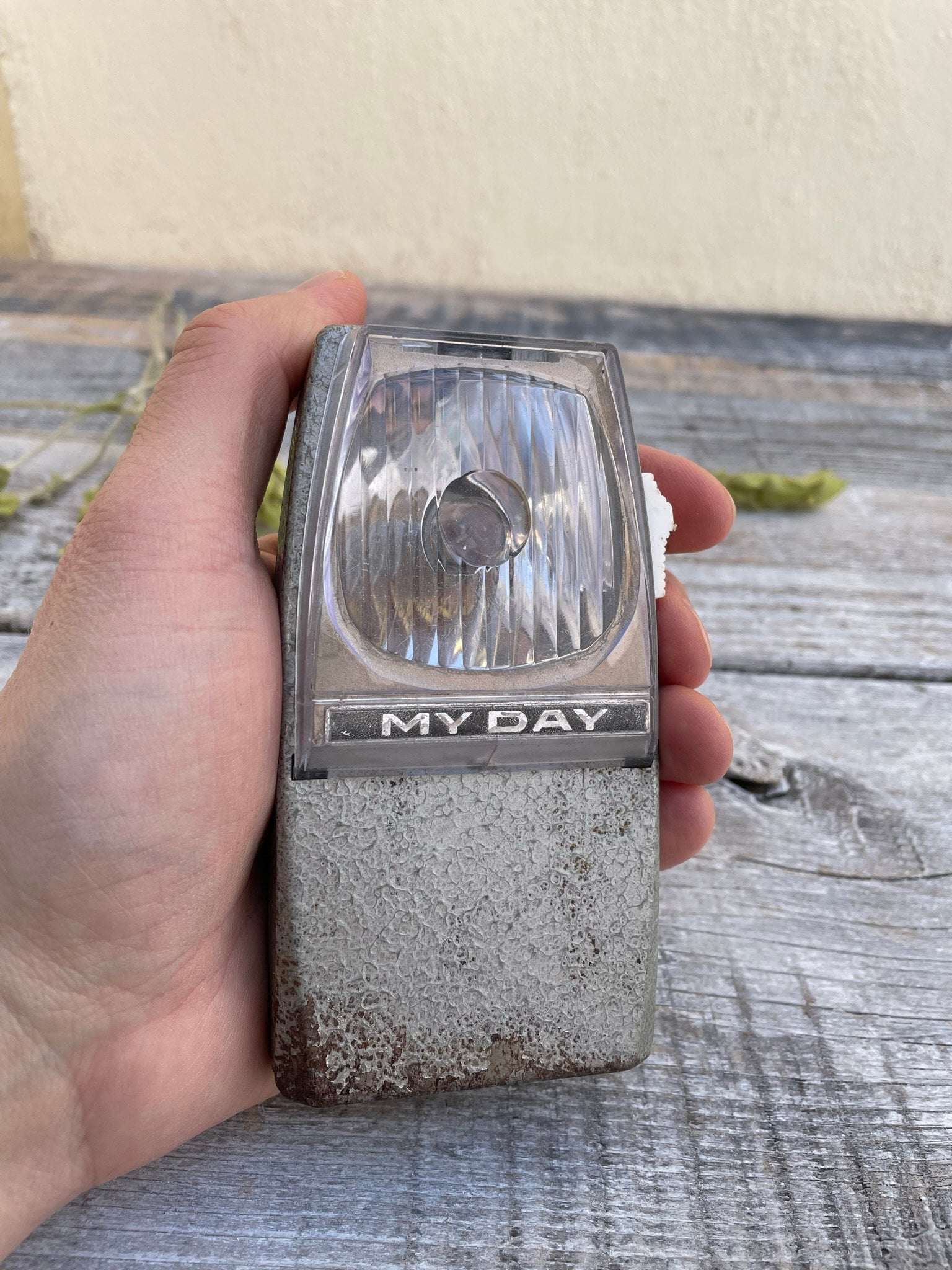Vintage Old Flashlight MY DAY. Metal Retro Flashlight. Old - Etsy