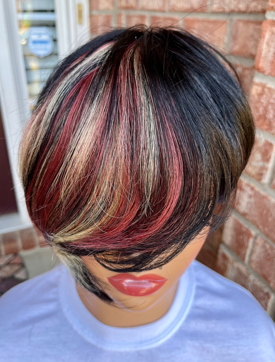 PIXIE CUT, Name INTUITION, Short Pixie Wig With Multi Colors, Pixie Cut ...