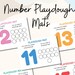 Number Playdough Mats 11-20 // Fine Motor Skills Play Doh Mat Gift for ...