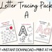Dinosaur Alphabet Tracing Worksheets Pre-k Activities Tracing Practice ...