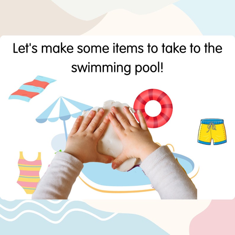 Summer Play Dough Mats - Digital Download, Play Dough Activity ...