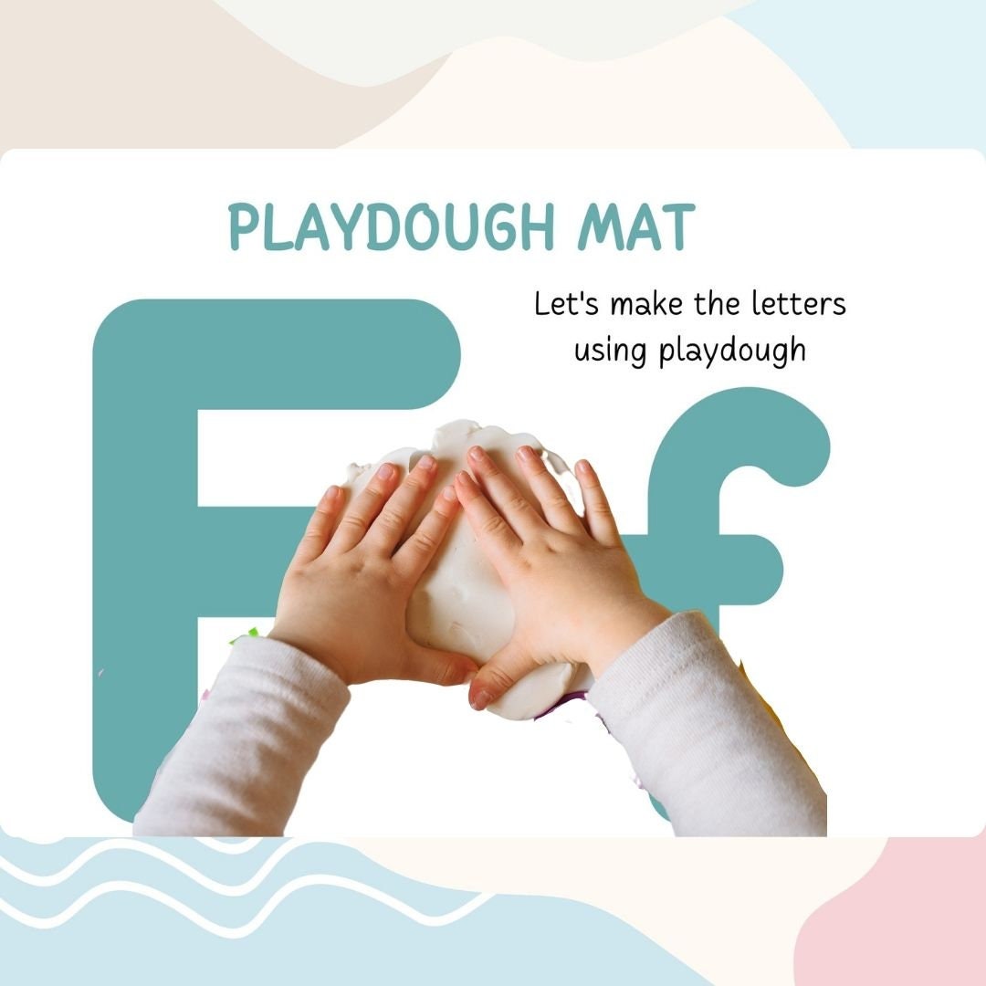 Alphabet Playdough Mats // Fine Motor Skills Play Doh Mat Gift for ...