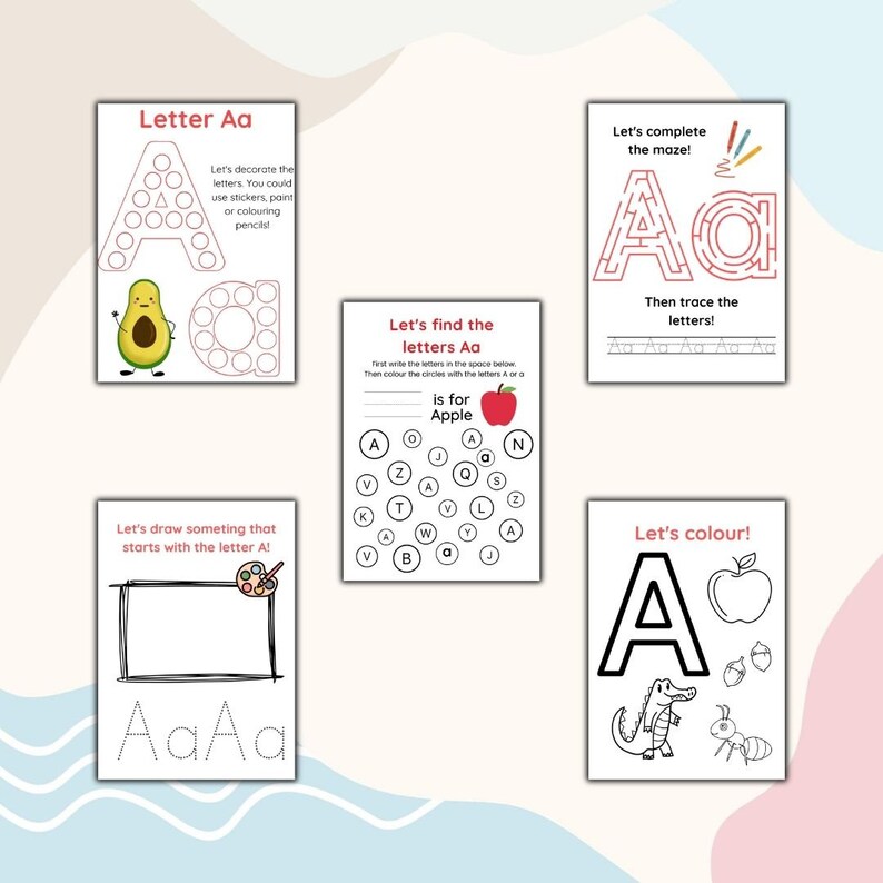 Individual Letter A Pack // Letter Activity Pack, Writing Practice ...