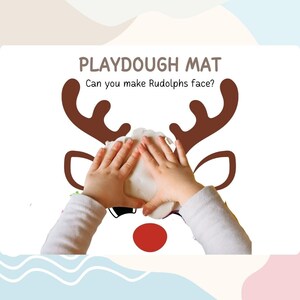 Christmas Playdough Mats // Fine Motor Skills Play Doh Mat Gift for ...