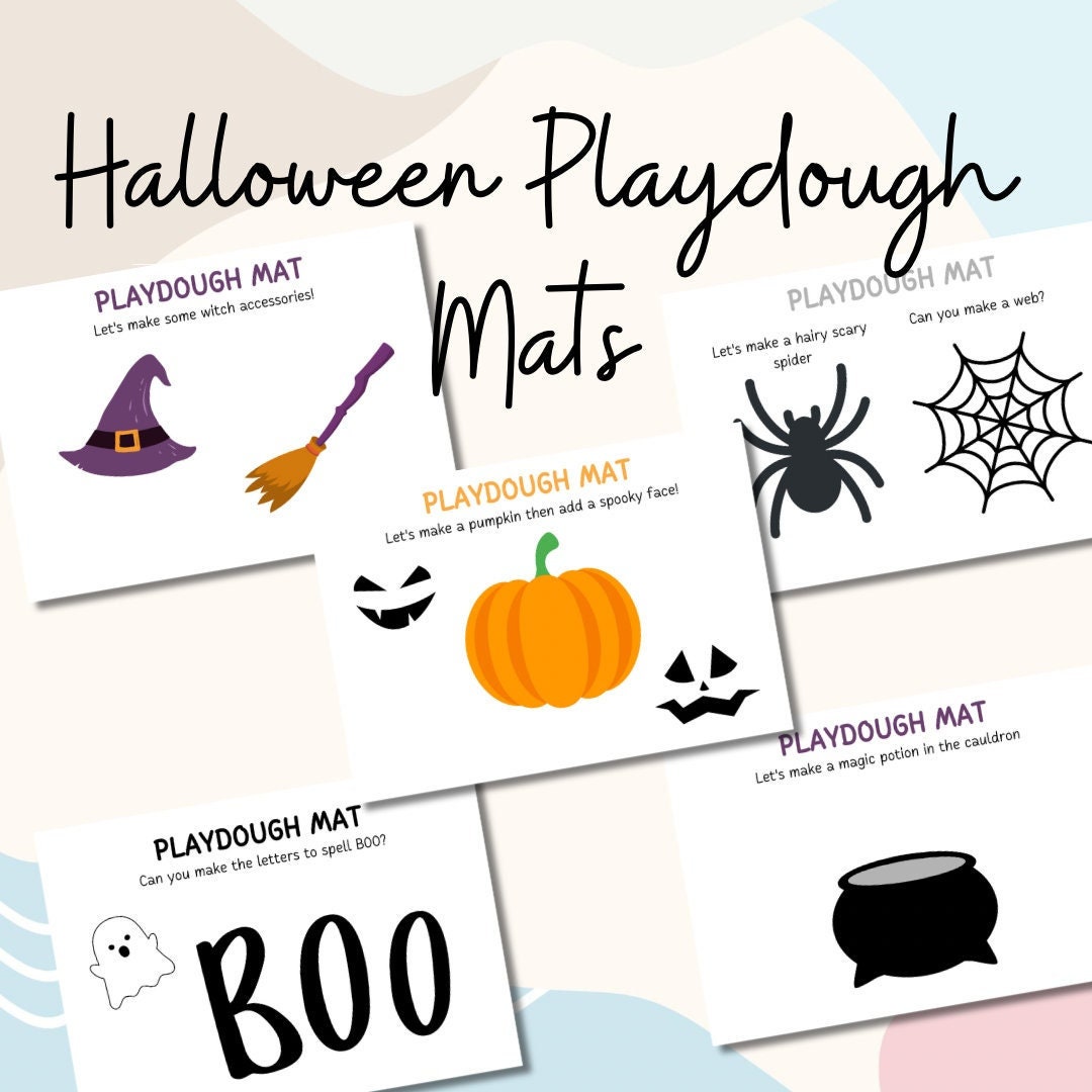 Halloween Playdough Mats: Fine Motor Skills Toddler Activity (digital ...
