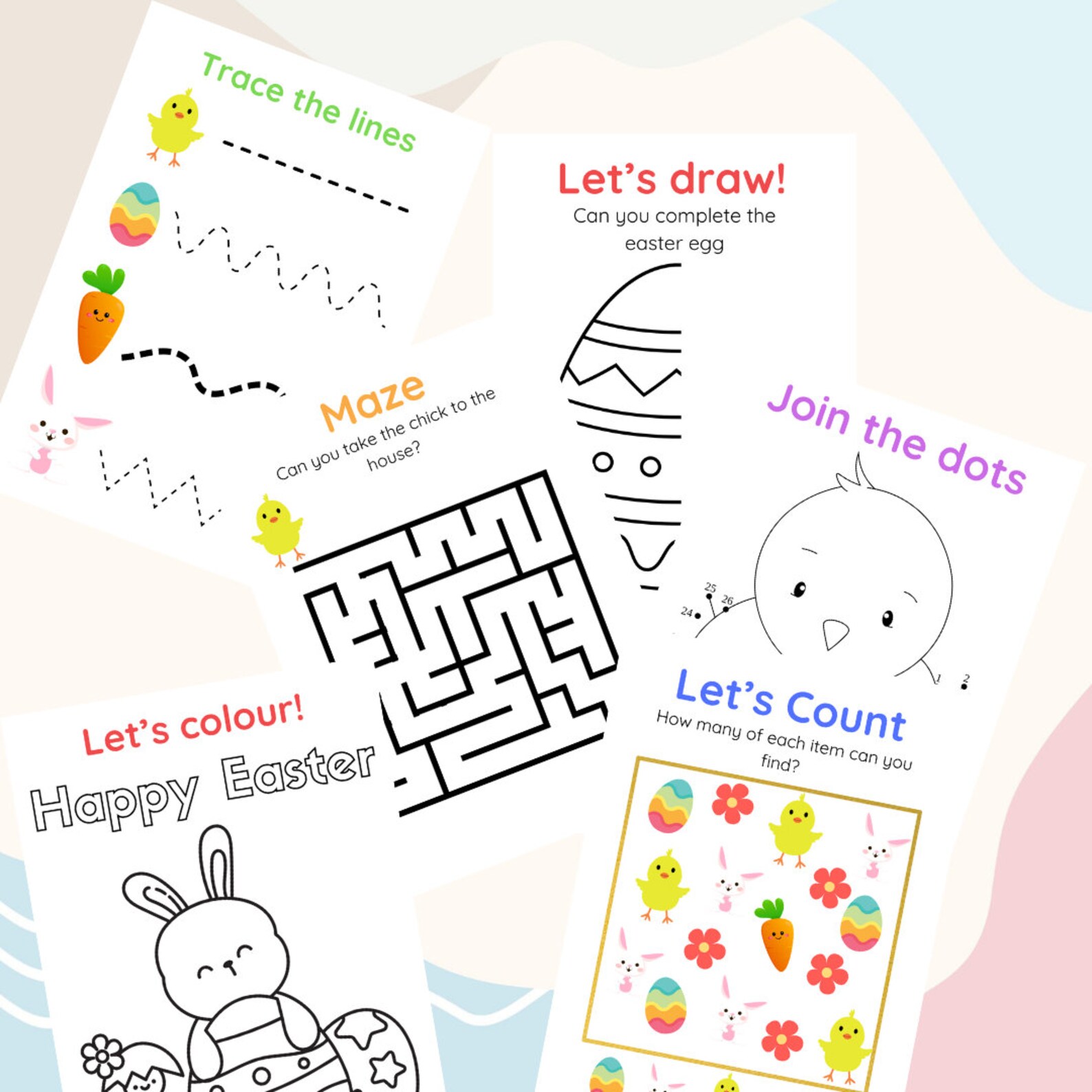 Easter Activity Pack – Kindergarten, Preschool Writing Practice ...