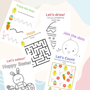Easter Activity Pack - Easter Fun Writing Practice Printable Easter ...
