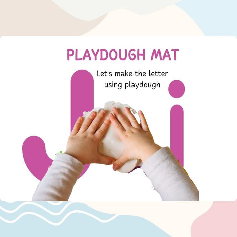 Alphabet Playdough Mats // Fine Motor Skills Play Doh Mat Gift for ...