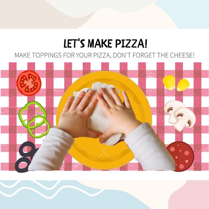 Food Playdough Mats Homeschool Fine Motor Skills Play Doh Mat Gift for ...