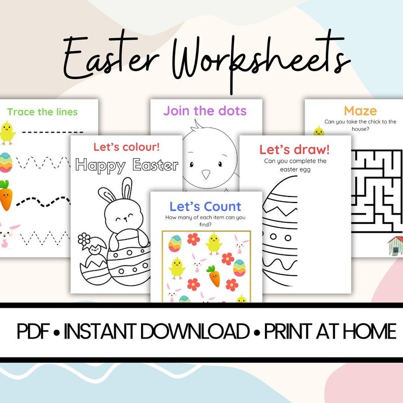 Easter Activity Pack – Kindergarten, Preschool Writing Practice ...