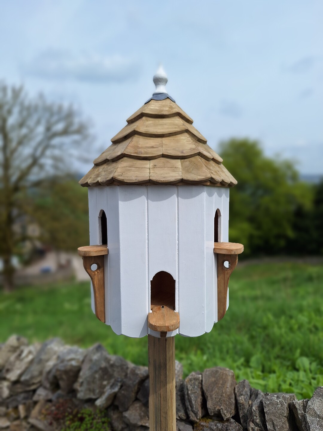Dovecote Birdhouse Nesting Box Large Bird Box Hexagonal Handmade UK ...
