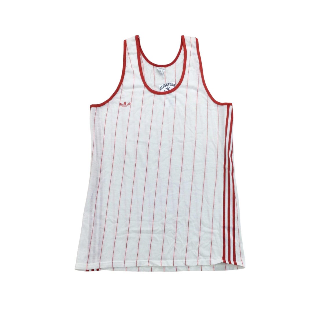 Vintage Adidas 70s Running Top - Large Size Men Top Male Pre-owned T ...
