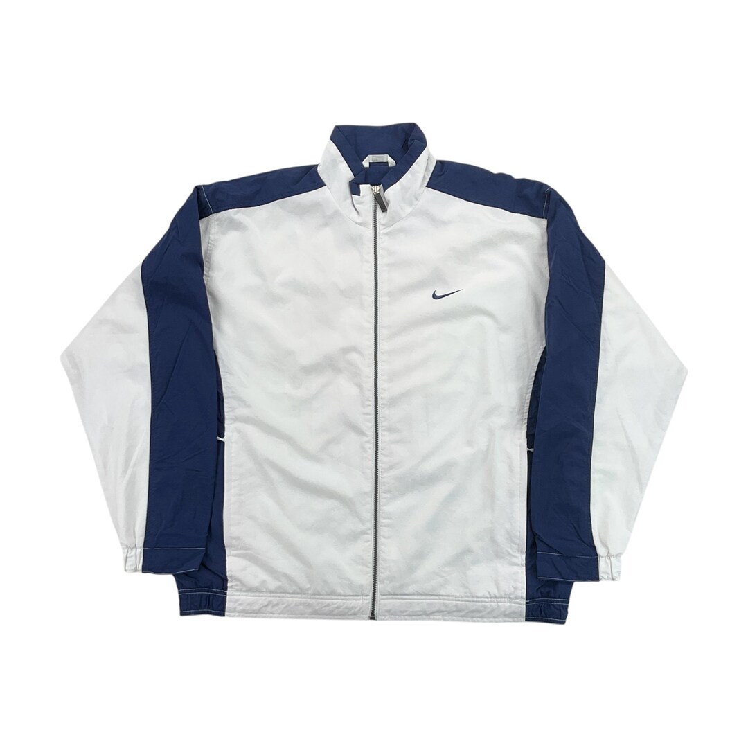Vintage Nike 90s Swoosh Track Jacket Large Size Men Overcoat Male ...