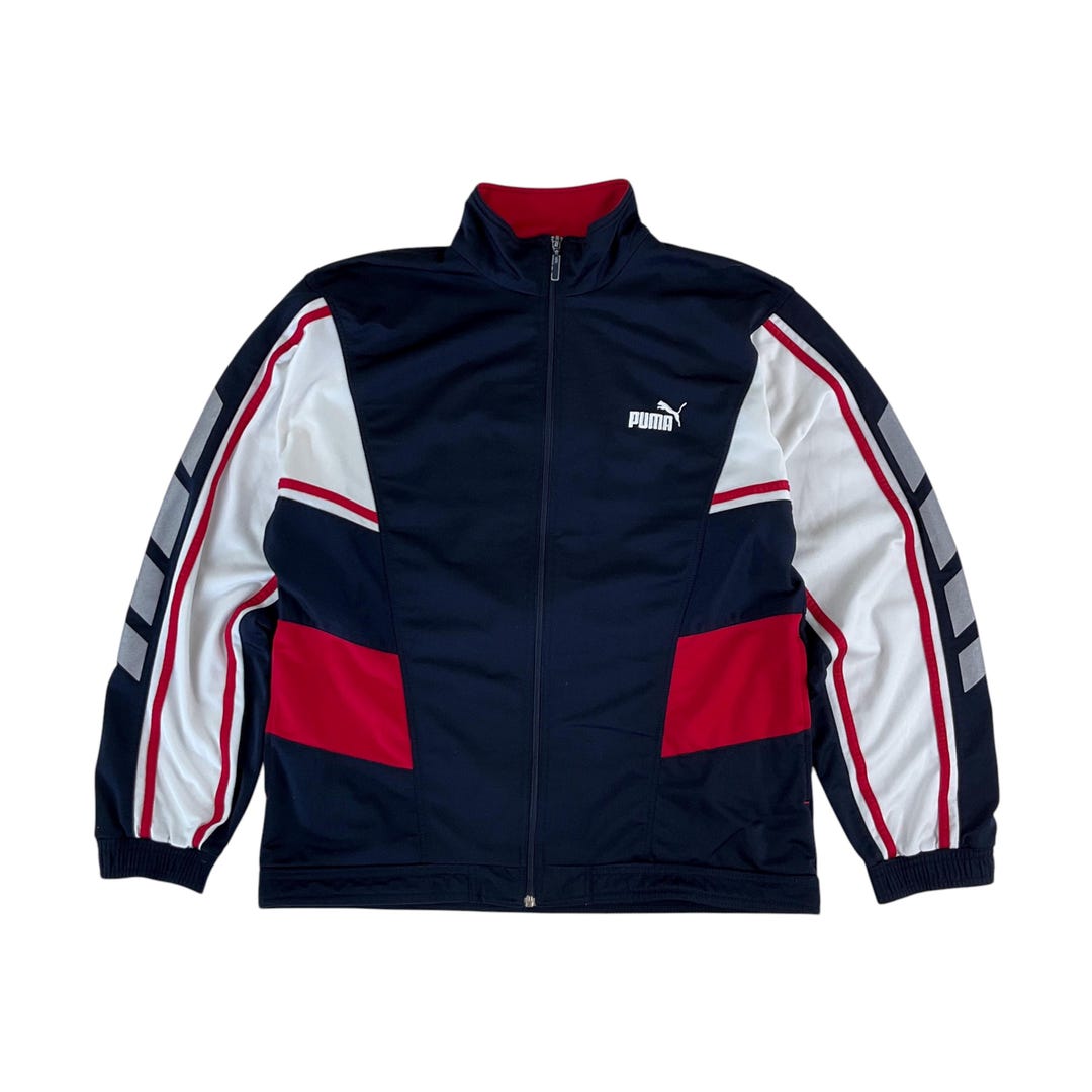 Vintage Puma 90s Sport Jacke - XL Size Men Overcoat Male Jacket Pre ...