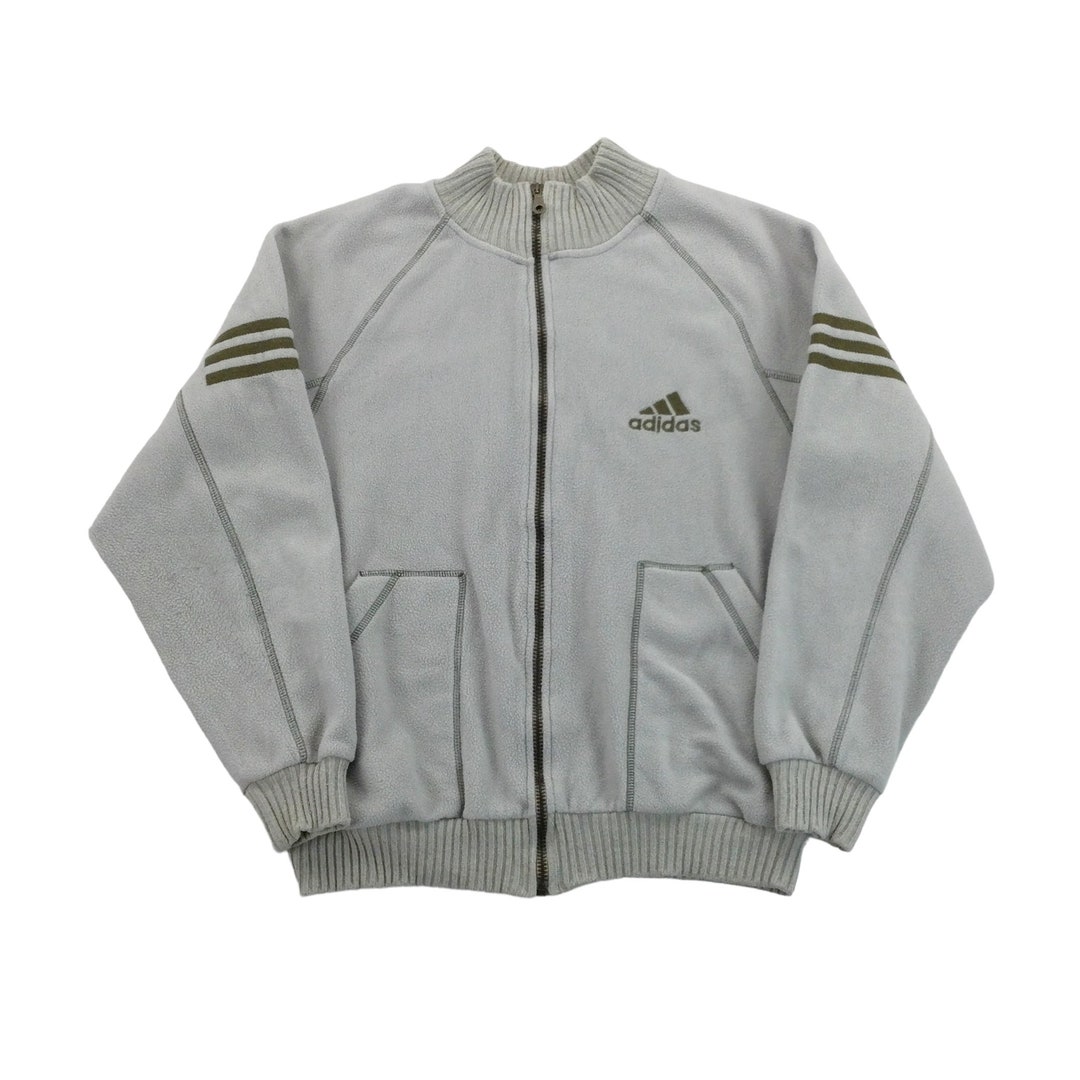 Vintage Adidas 90s Fleece Jacket Small Size Men Pullover - Etsy