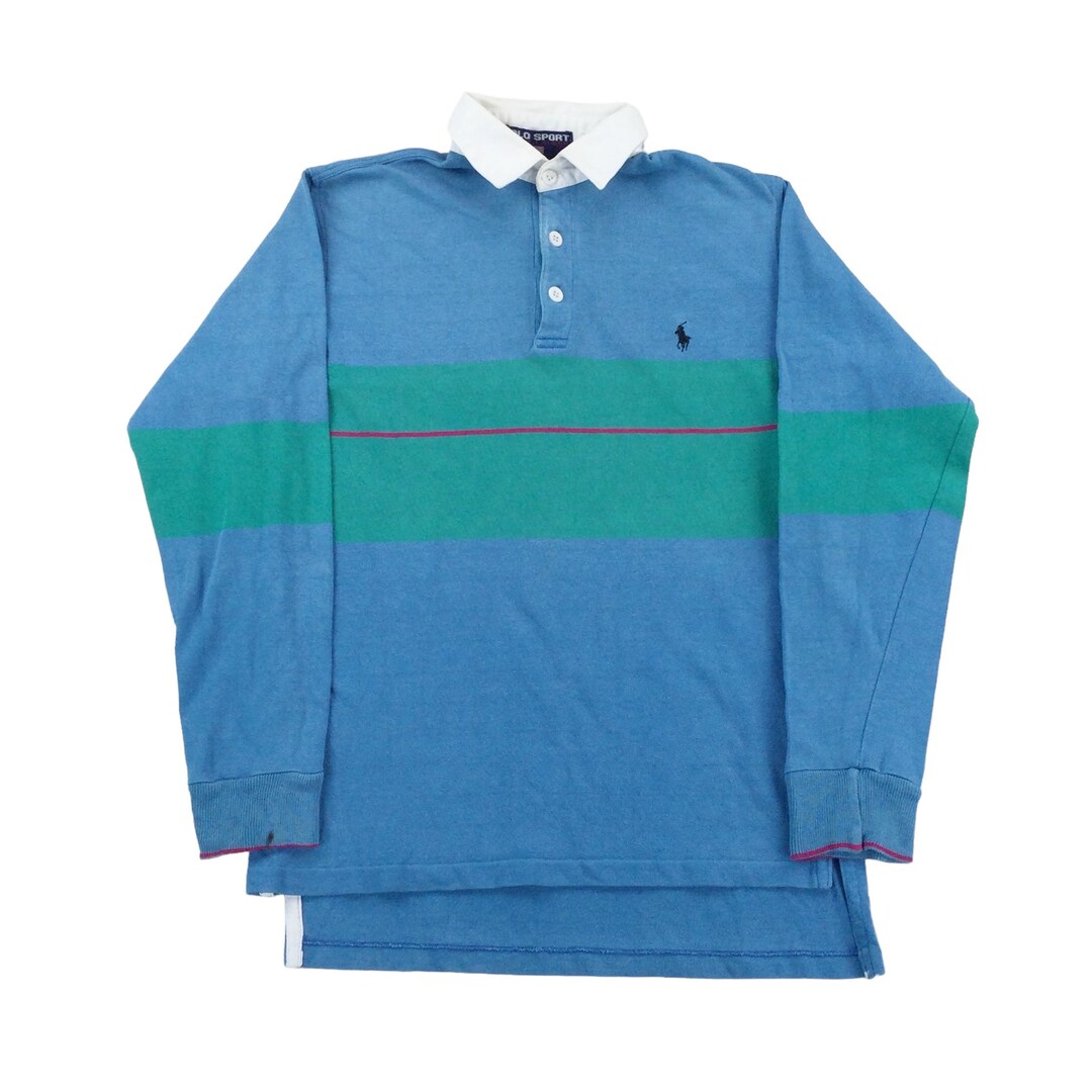 Vintage Ralph Lauren 90s Rugby Jersey Medium Size Men Top - Etsy