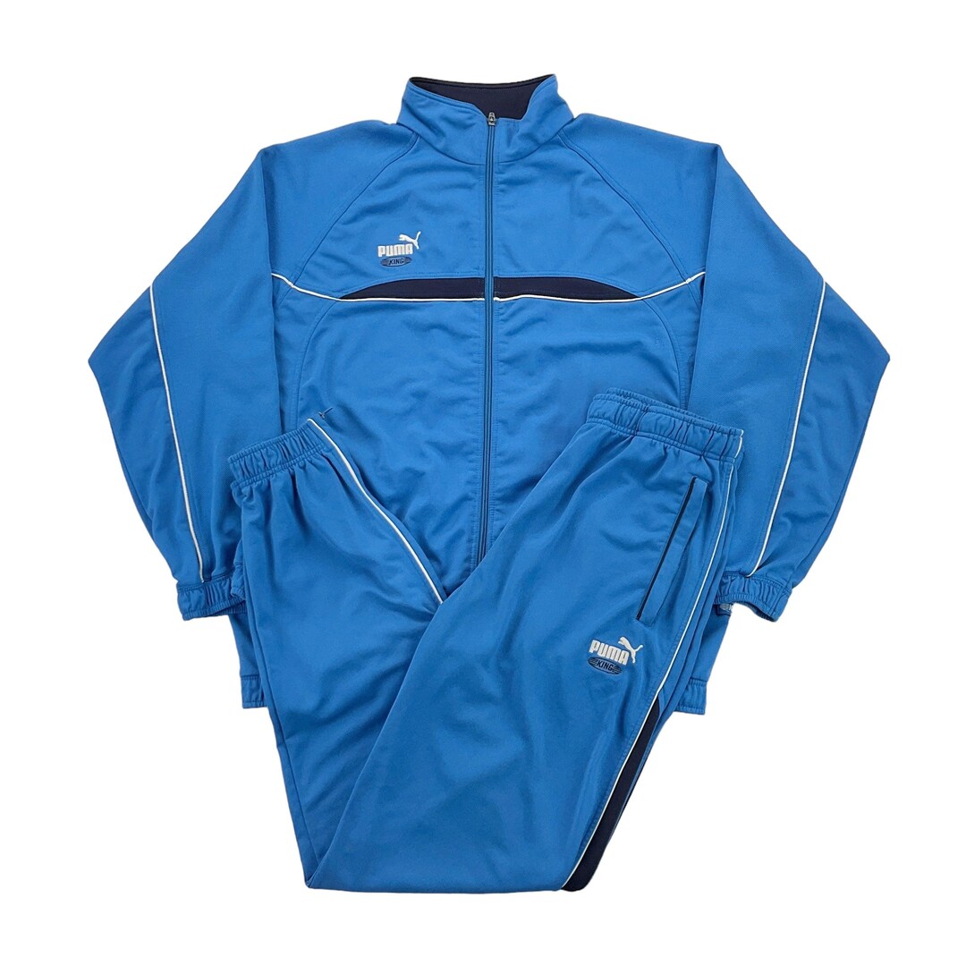 Vintage Puma King 90s Tracksuit - Large Size Men Sport Suit Male Pre ...