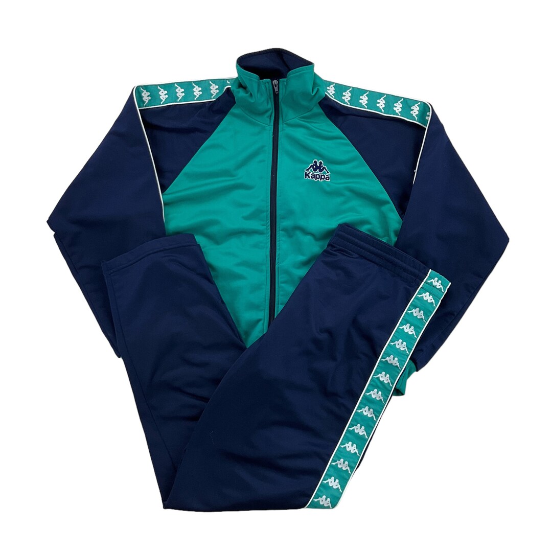 Vintage Kappa 90s Tracksuit Medium Size Men Sport Suit Male Pre-owned ...