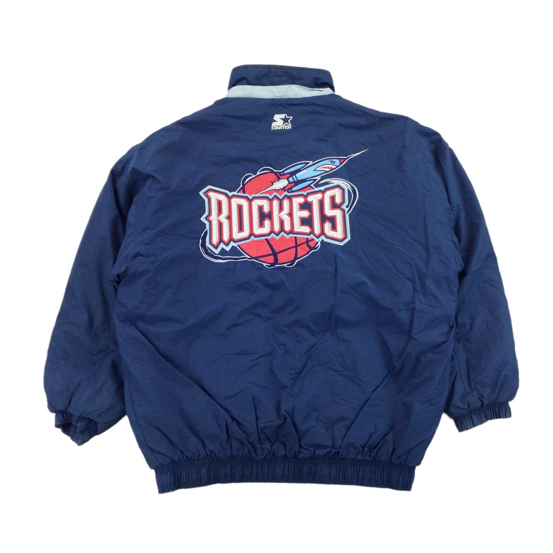 Vintage Starter NBA Rockets 90s Jacket XL Size Men Overcoat Male Jacket ...