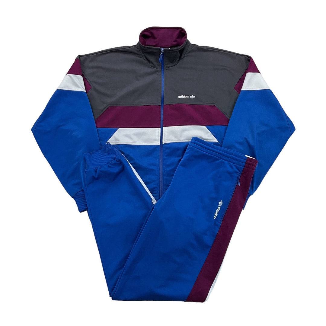 Vintage Adidas 90s Tracksuit Medium Size Men Sport Suit Male Pre-owned ...