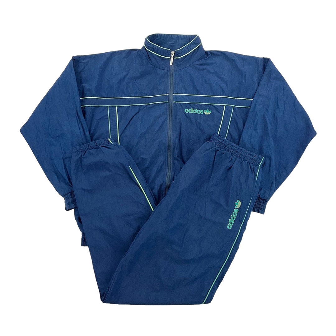 Vintage Adidas 90s Tracksuit Large Size Men Sport Suit Male Pre-owned ...