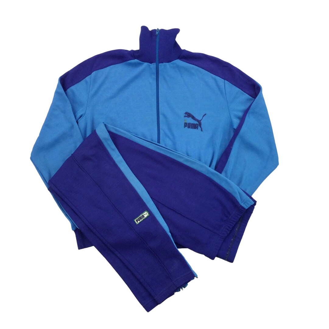 Vintage Puma 70s Tracksuit Small Size Men Sport Suit Male Pre-owned ...
