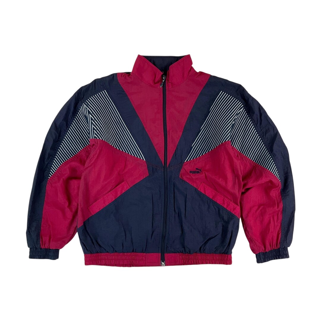 Vintage Puma 90s Retro Jacke - Medium Size Men Overcoat Male Jacket Pre ...