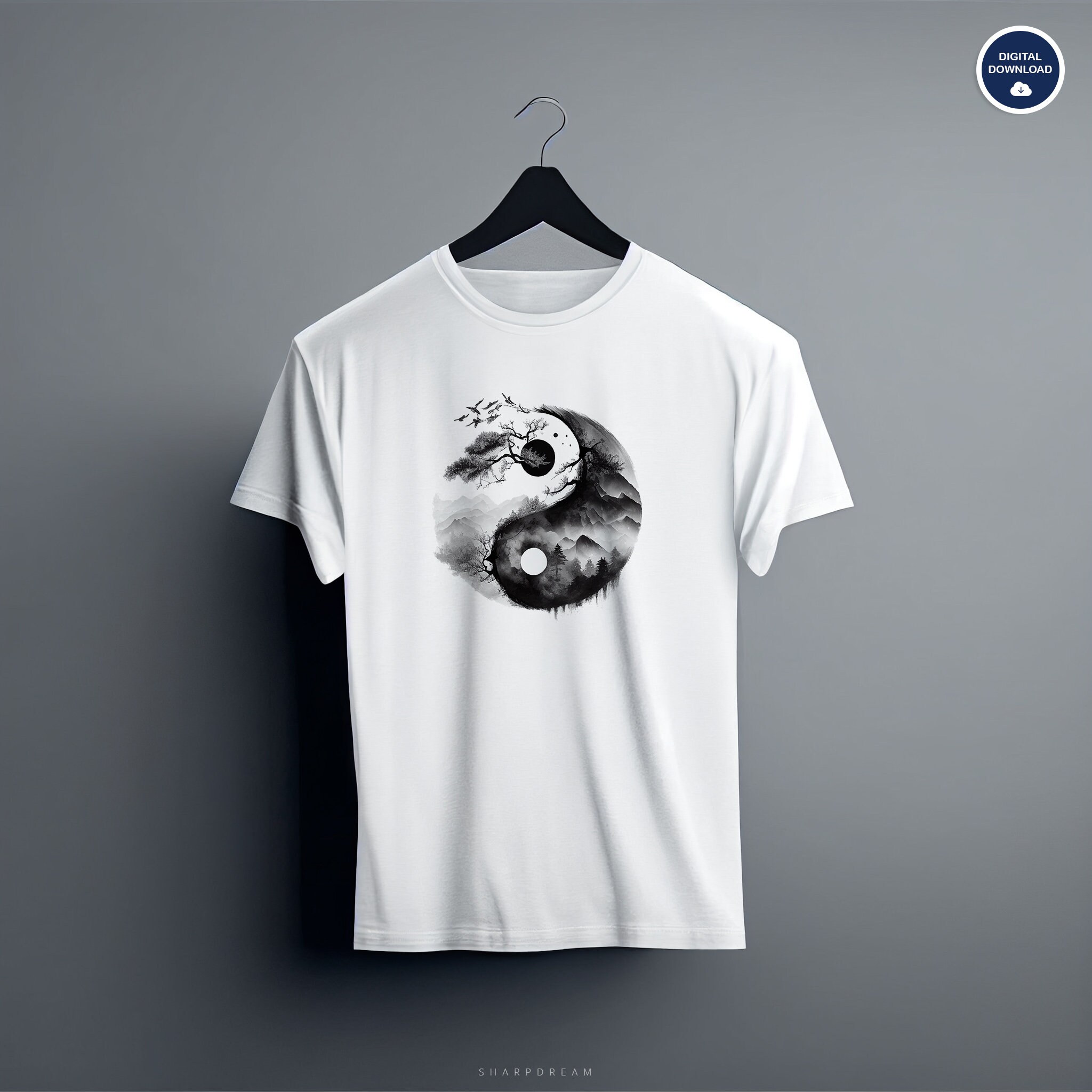 Yin Yang Printable Poster, Balance Wall Art, Ying Yang Wall Poster ...