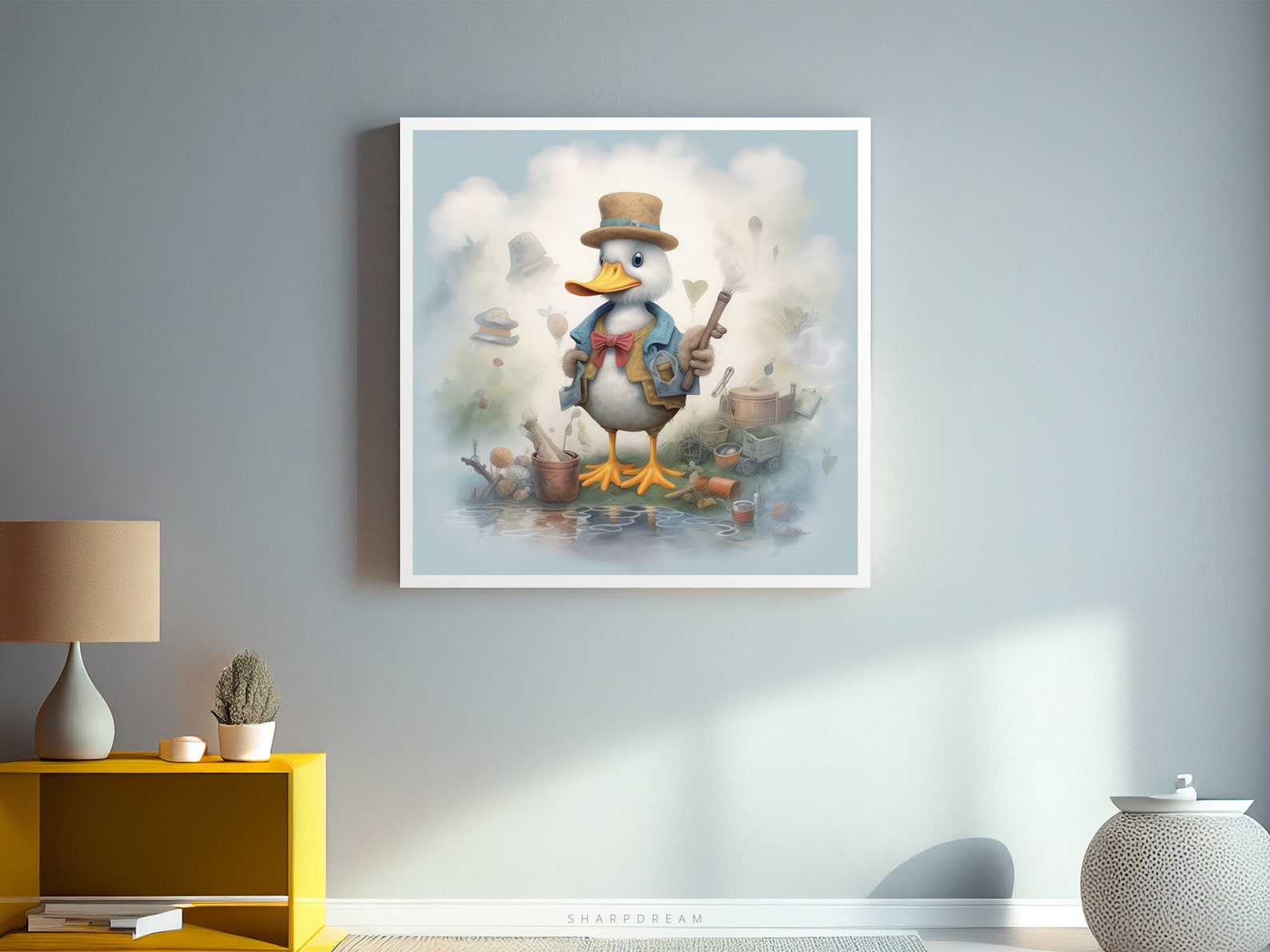 Cute Duck Printable Clipart Bundle, Cute Ducks Nursery Wall Art ...