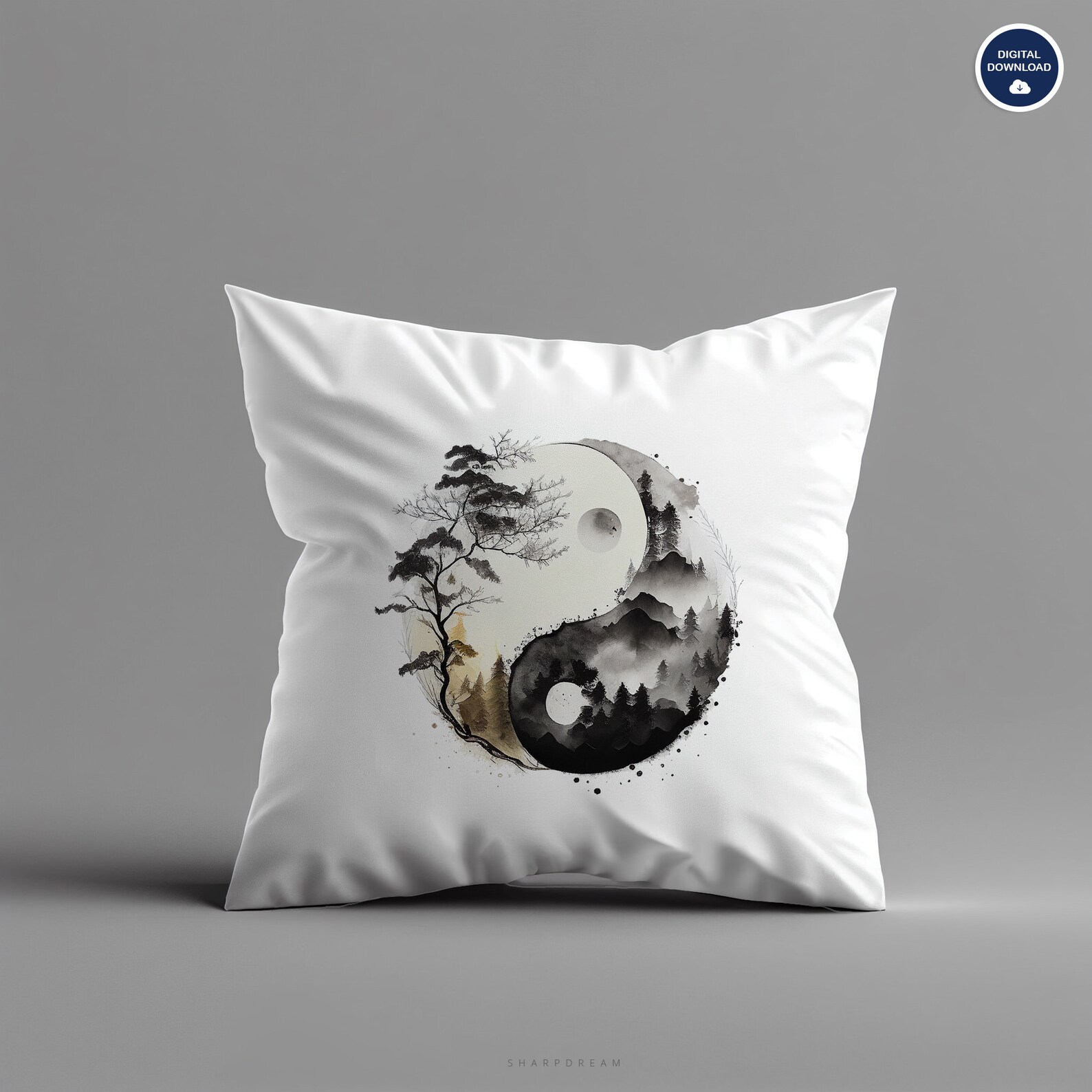 Yin Yang Printable Poster, Balance Wall Art, Ying Yang Wall Poster ...
