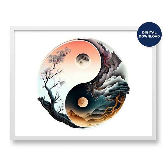 Yin Yang Art Abstract