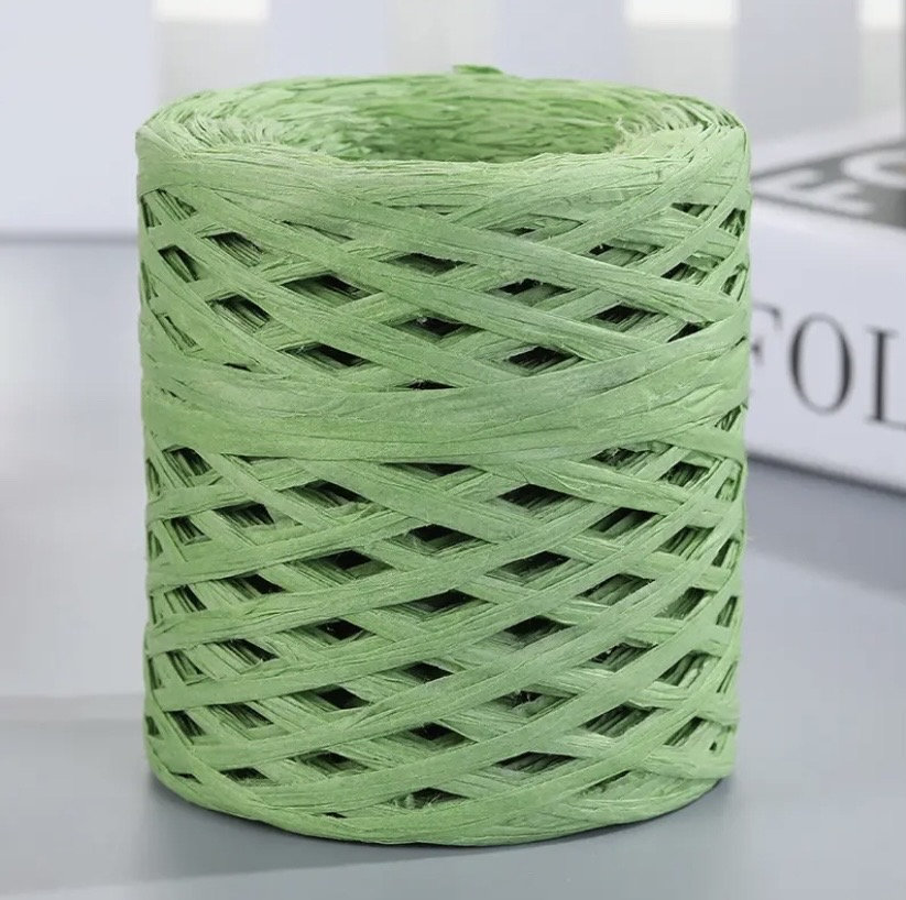 Rafia Yarn 200meters, 200m Rafia Paper Yarn, Summer Crochet Yarn, Paper ...