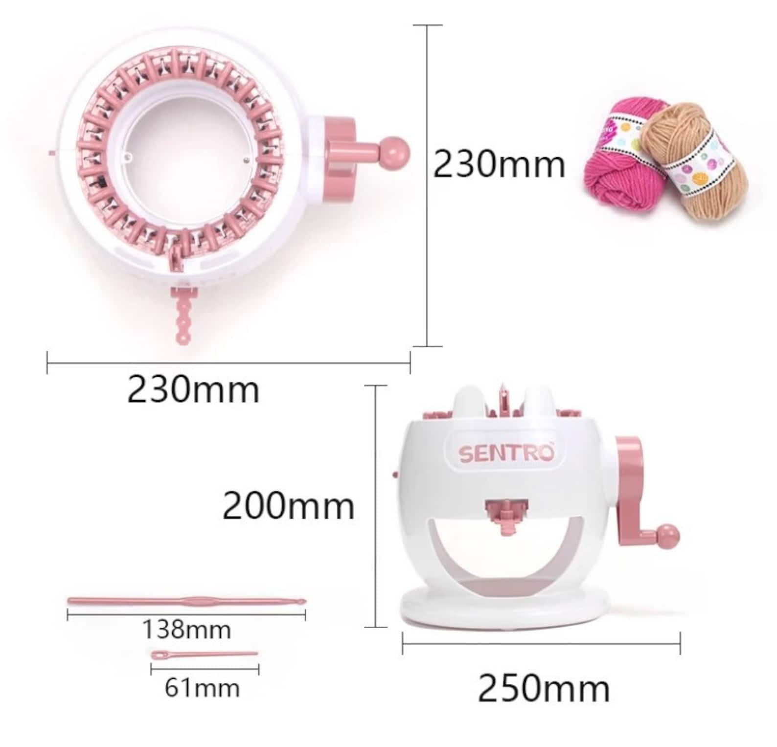 Sentro 22 Needle, Sentro Knitting Machine, Viral Knitting Machine, Gift ...