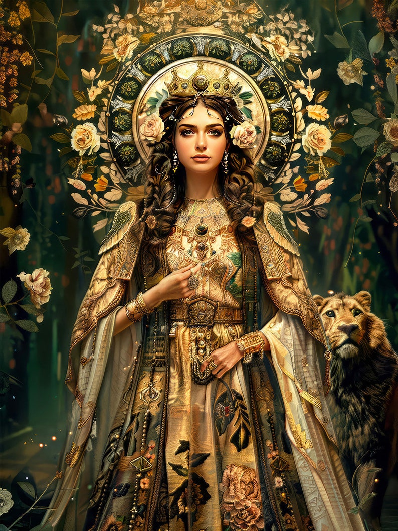 Rhea Greek Goddess of Nature Digital Art Mother of Gods Digital Image ...