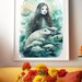 Selkie Digital Image Scottish Seal Shapeshifter Printable Art ...