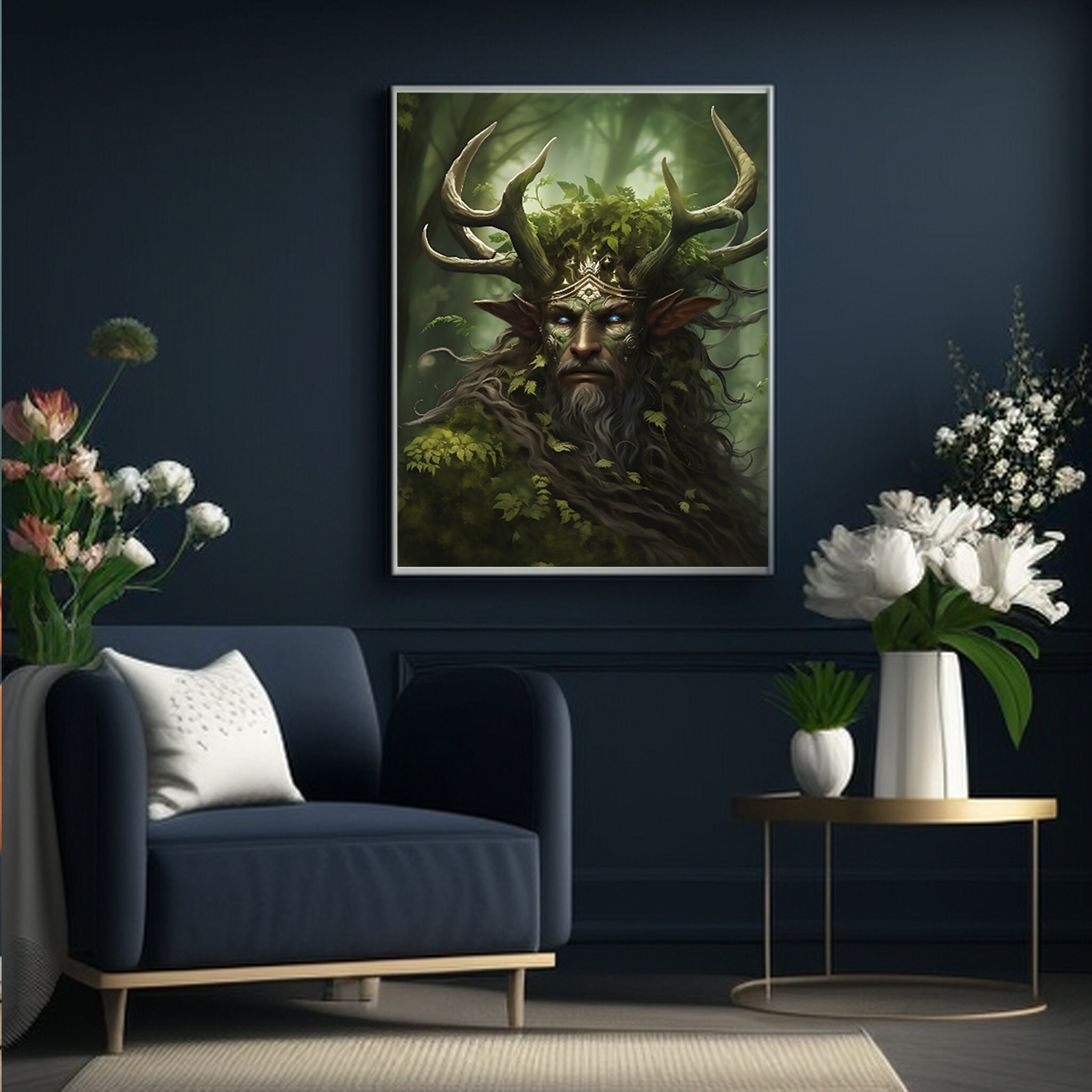 Cernunnos Celtic God of Nature Digital Art the Horned God Digital Image ...