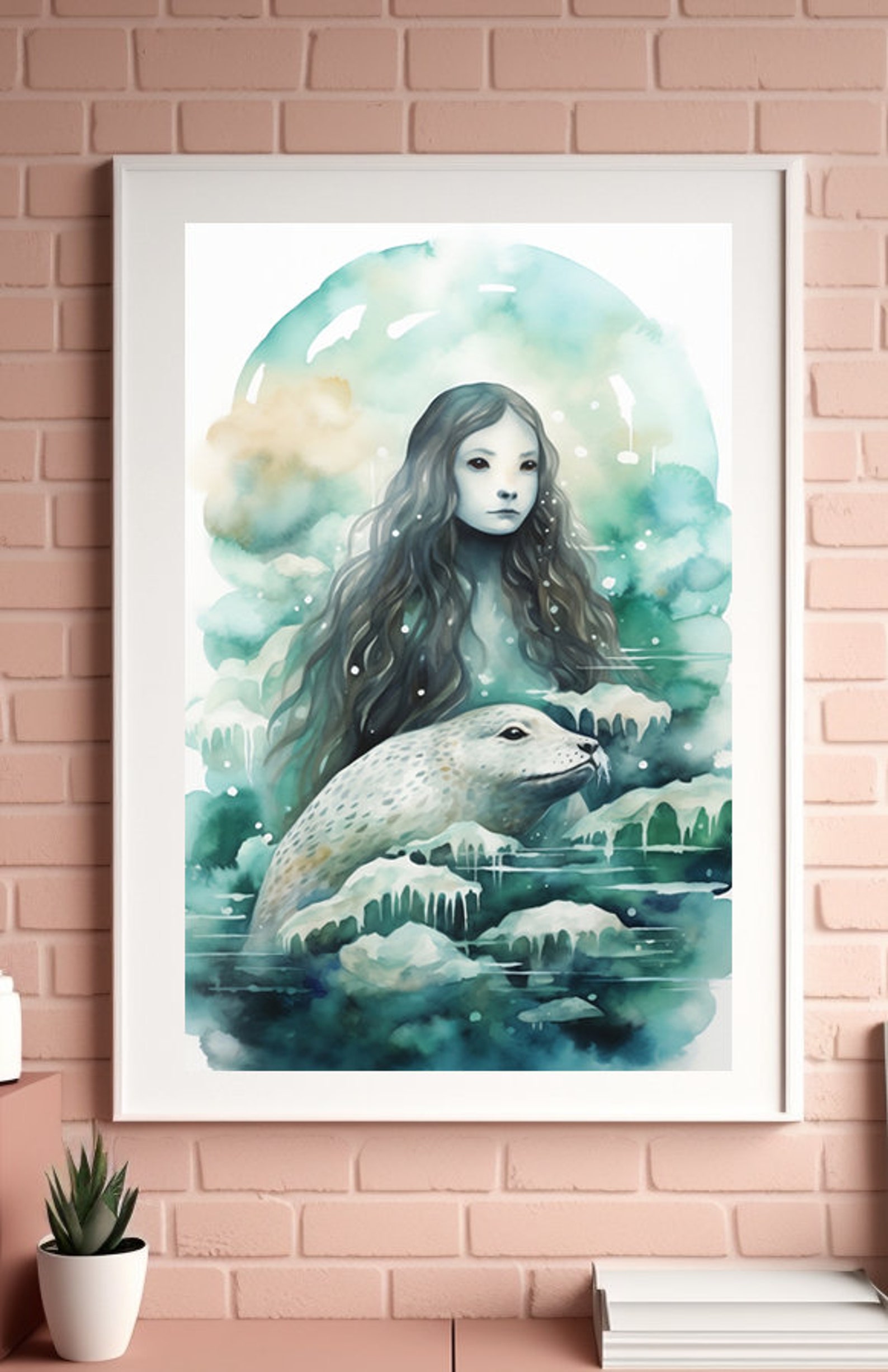Selkie Digital Image Scottish Seal Shapeshifter Printable Art ...