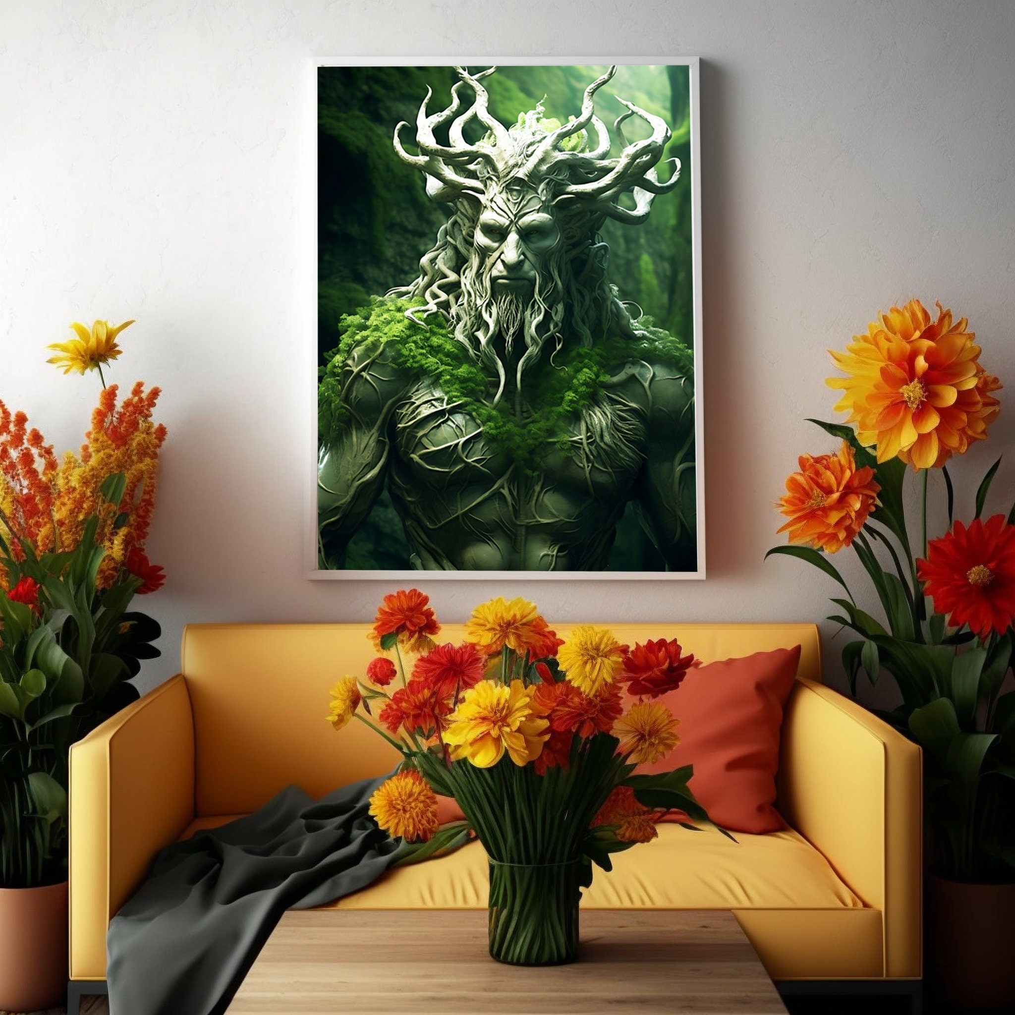 Cernunnos Celtic God of Nature Digital Art the Horned God Digital Image ...