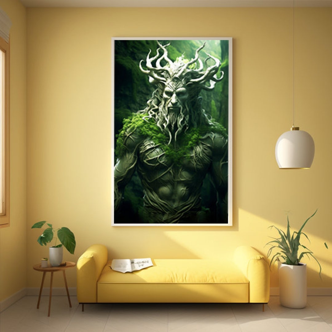 Cernunnos Celtic God of Nature Digital Art the Horned God Digital Image ...