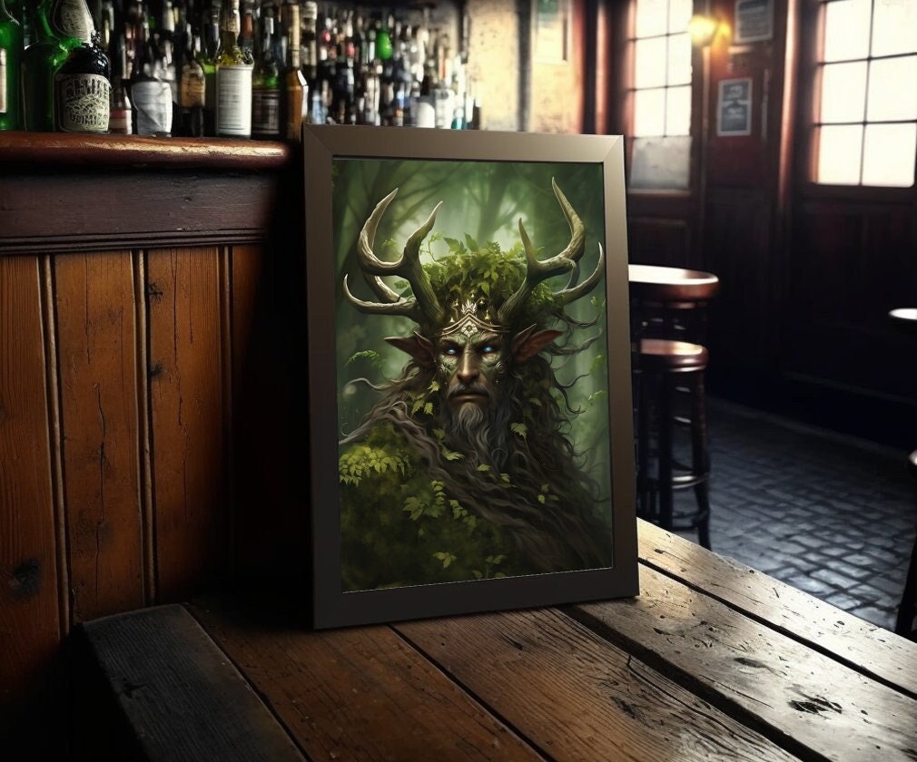 Cernunnos Celtic God of Nature Digital Art the Horned God Digital Image ...
